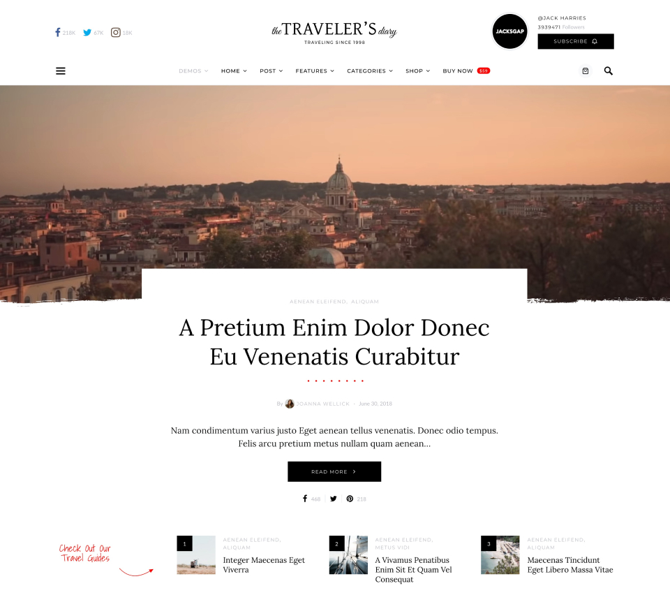 Overflow - Contemporary Blog & Magazine WordPress Theme